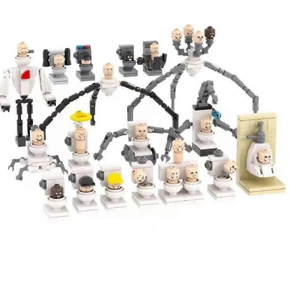 Skibidi Toilet Blocks Set Toy Brick Skibidi Toilet Building Blocks Toy ...