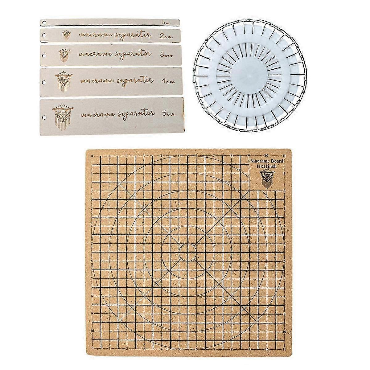 Macrame Board with Pins,Double Side Macrame Project Board with Grids ...