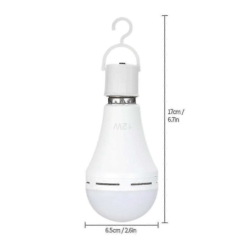 Pack Of 2 Multifunctional Rechargeable 12w Emergency Led Light Bulbs ...