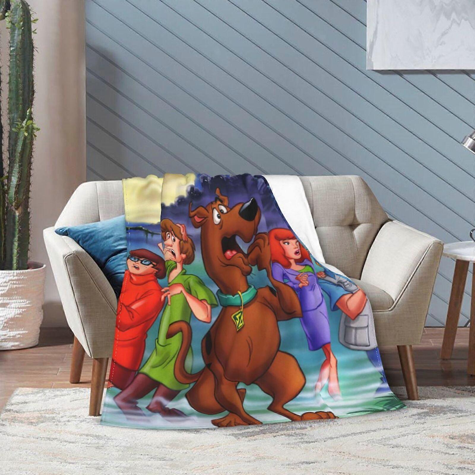 Scooby Doo Blanket Fuzzy Plush Bed Blanket Cozy Fluffy Air Condition ...