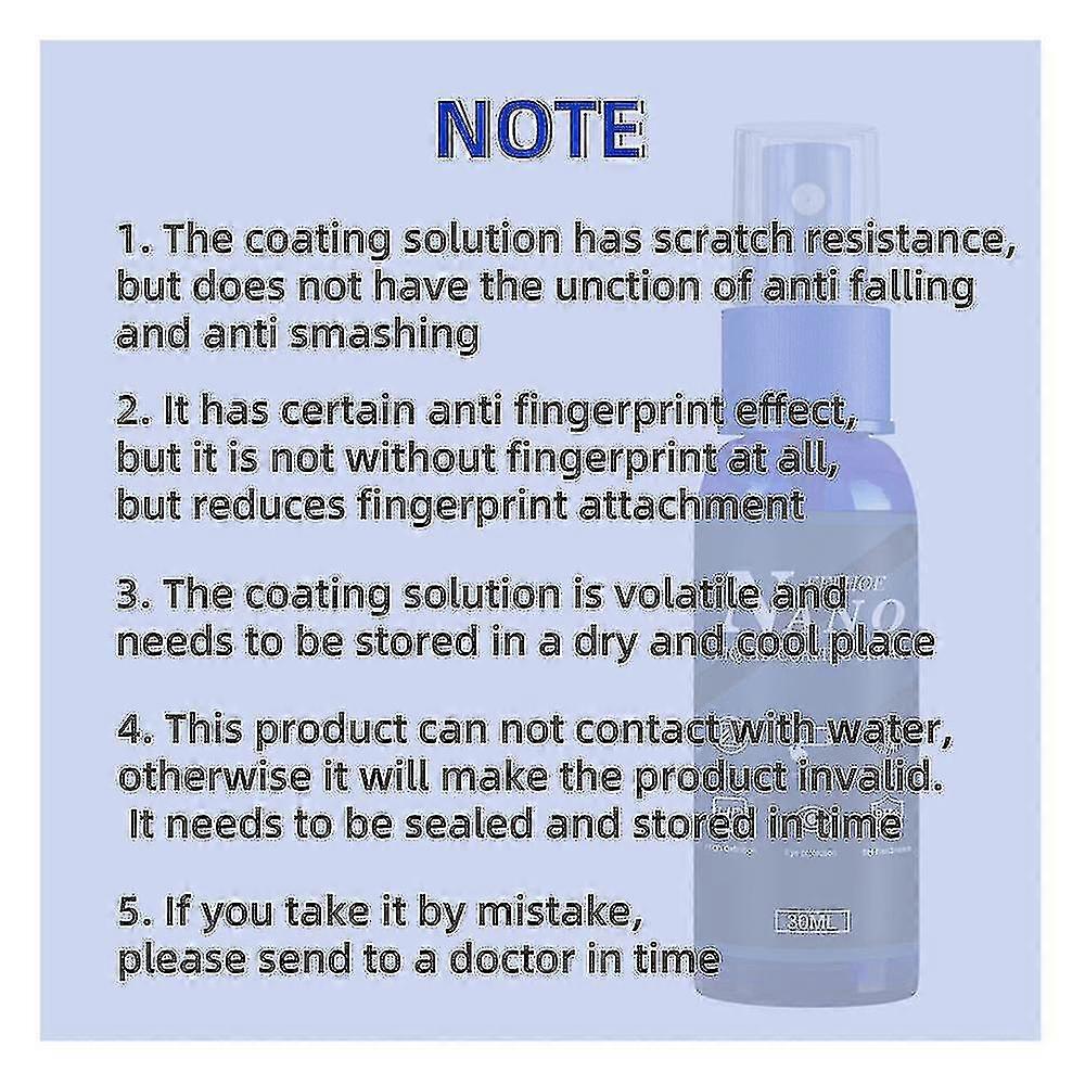 1/2pcs30ml Nano Coating Spray Scratch Repair Anti-fingerprint Screen ...
