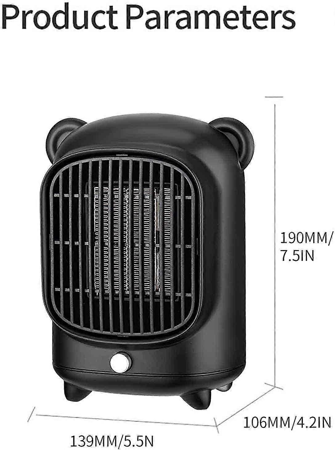 Desktop Mini Small Heater Fast Heat Desktop Heating Silent Electric ...