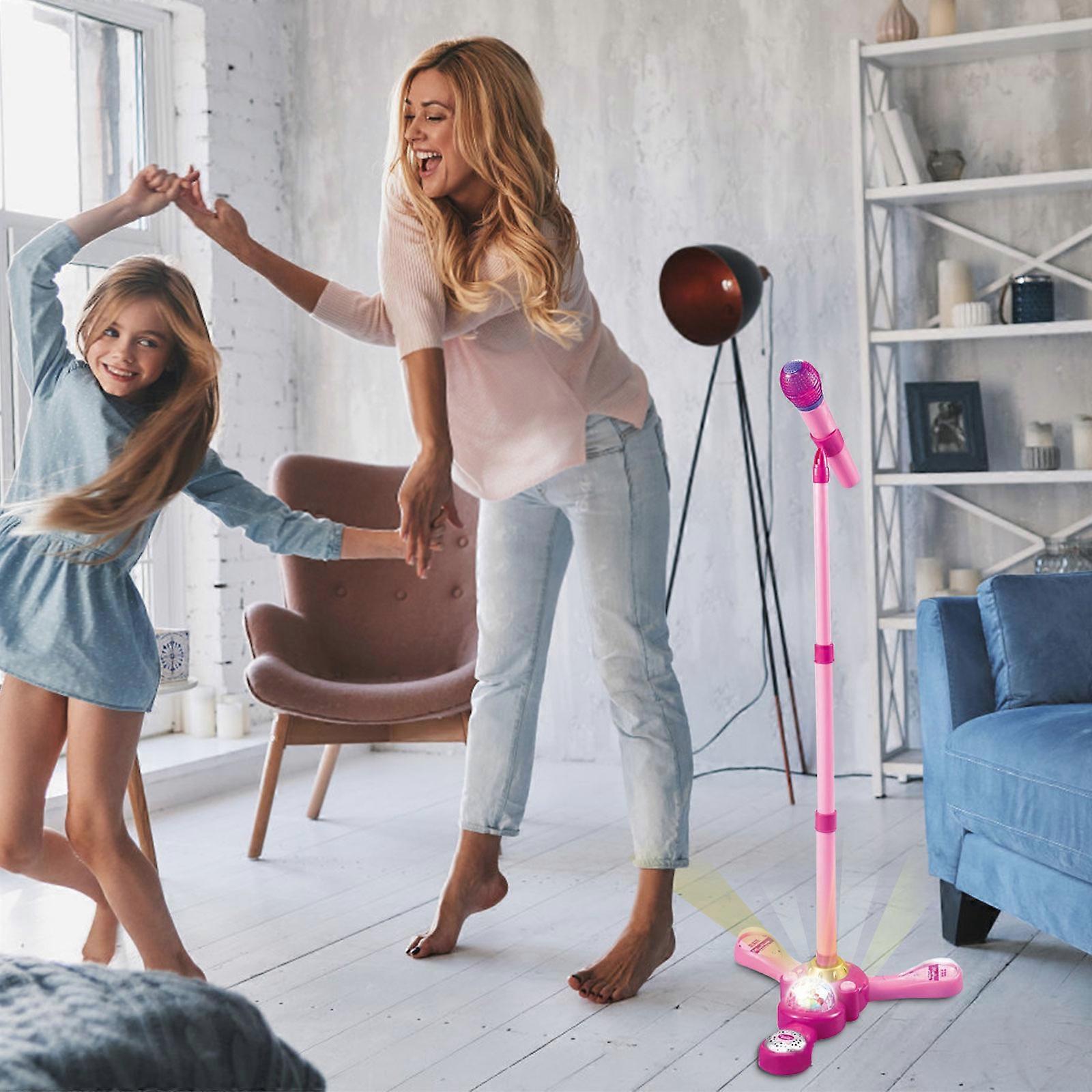 100% New,Microphone Stand Children's Karaoke Mic With Stand Flashing ...