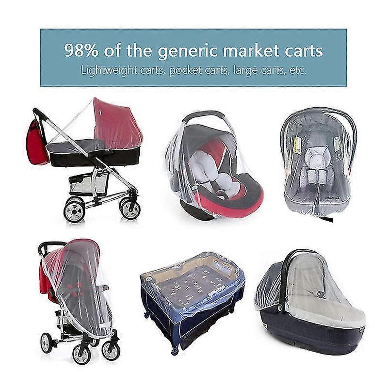 Summer Mosquito Net Baby Stroller Stroller Mosquito Insect Shield Net Safe Infants Protection ...