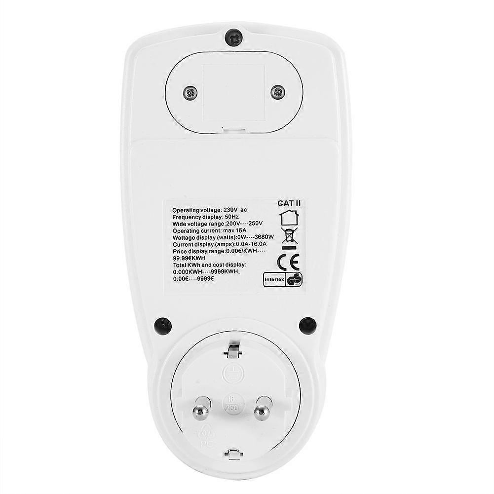 Power Measuring Socket Digital LCD Energy Current Voltage Analyzer ...