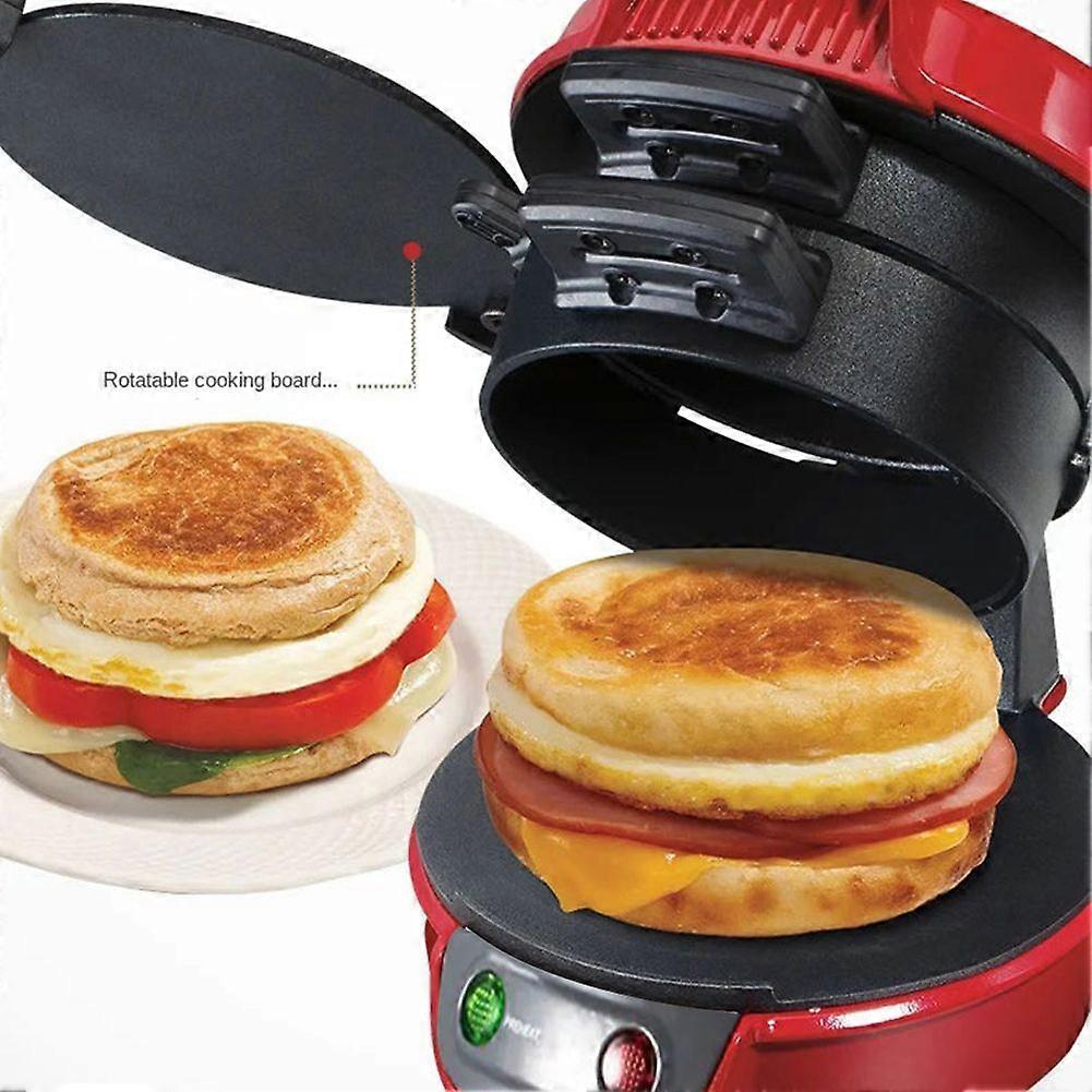 Electric Burger & Sandwich Maker with Egg Cooker Ring, Small Round ...