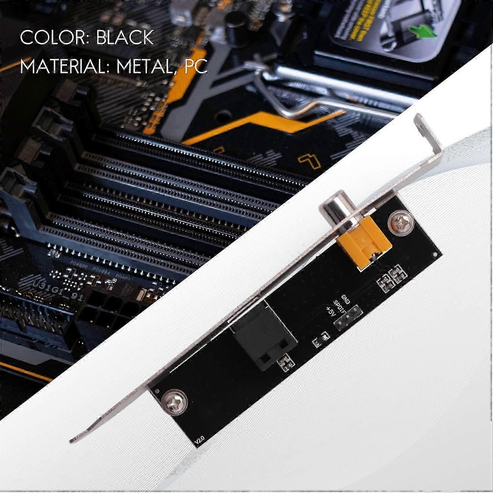 Spdif Optical And Out Plate Cable Bracket Digital Audio Output For ...