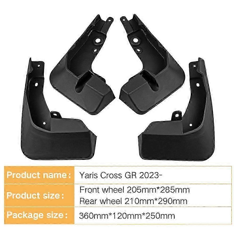 4pcs Mud Flap Flaps Splash Guards For Toyota Yaris Cross GR 2023 ...
