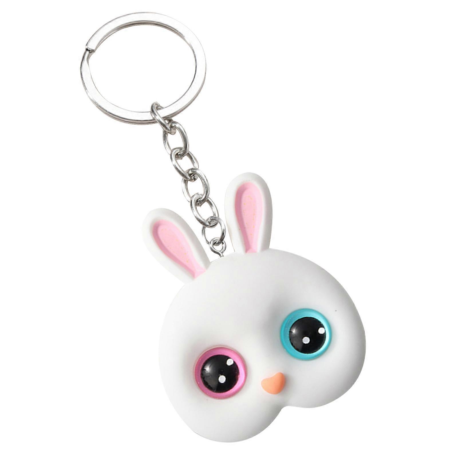Cat Keychain Bunnies Keychain Cartoon Rabbit Keychain Car Handbag ...
