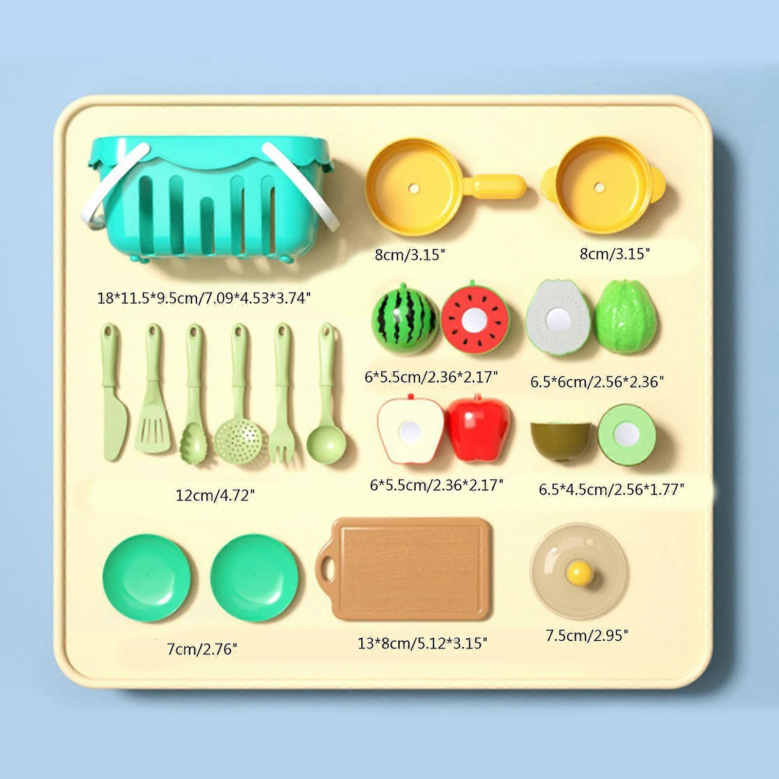 1Set Simulation Vegetables Role-Play Toy Utensils Food Toy Kitchen Role ...