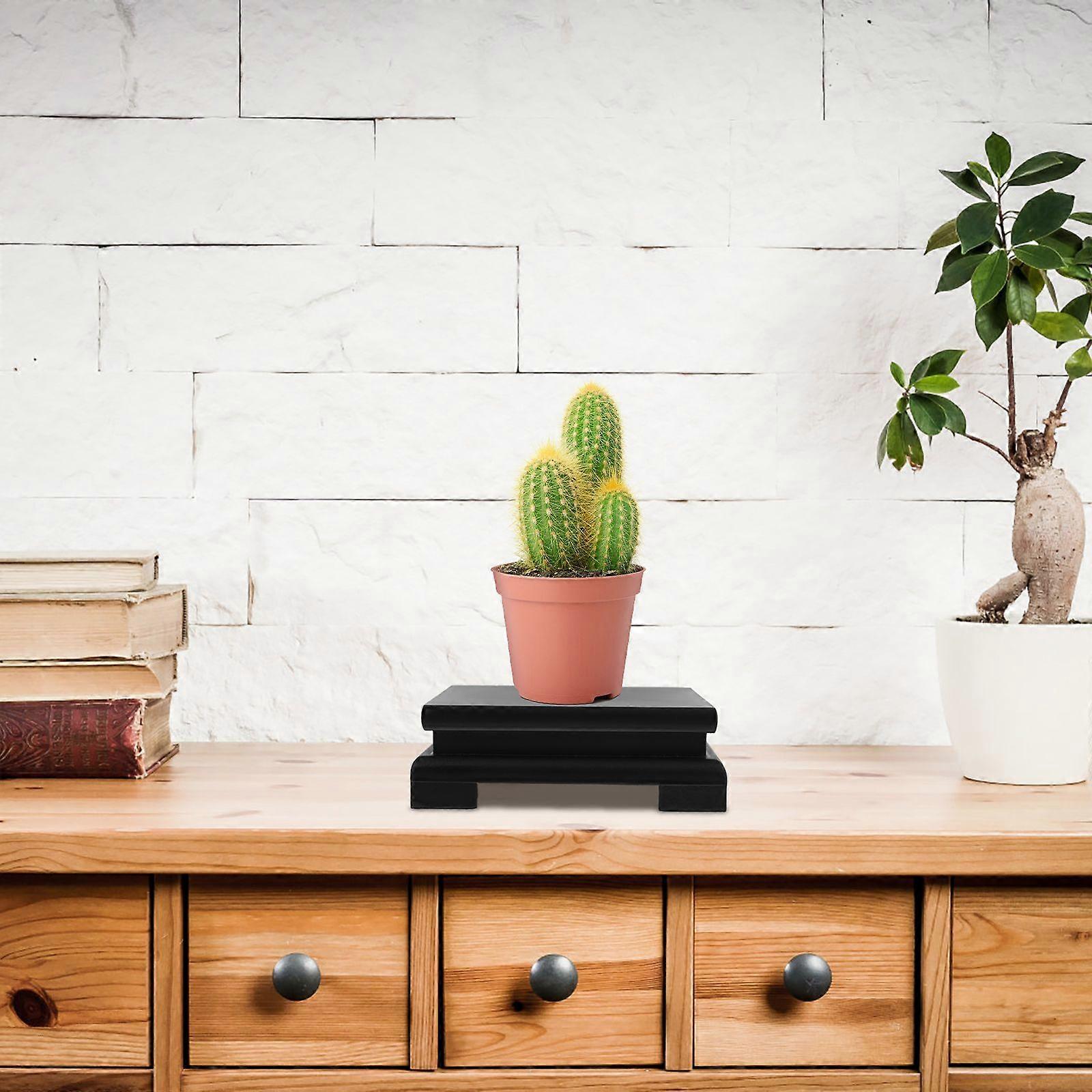 1PC Wood Display Base Vase Stand Accessories Decoration Display Stand ...