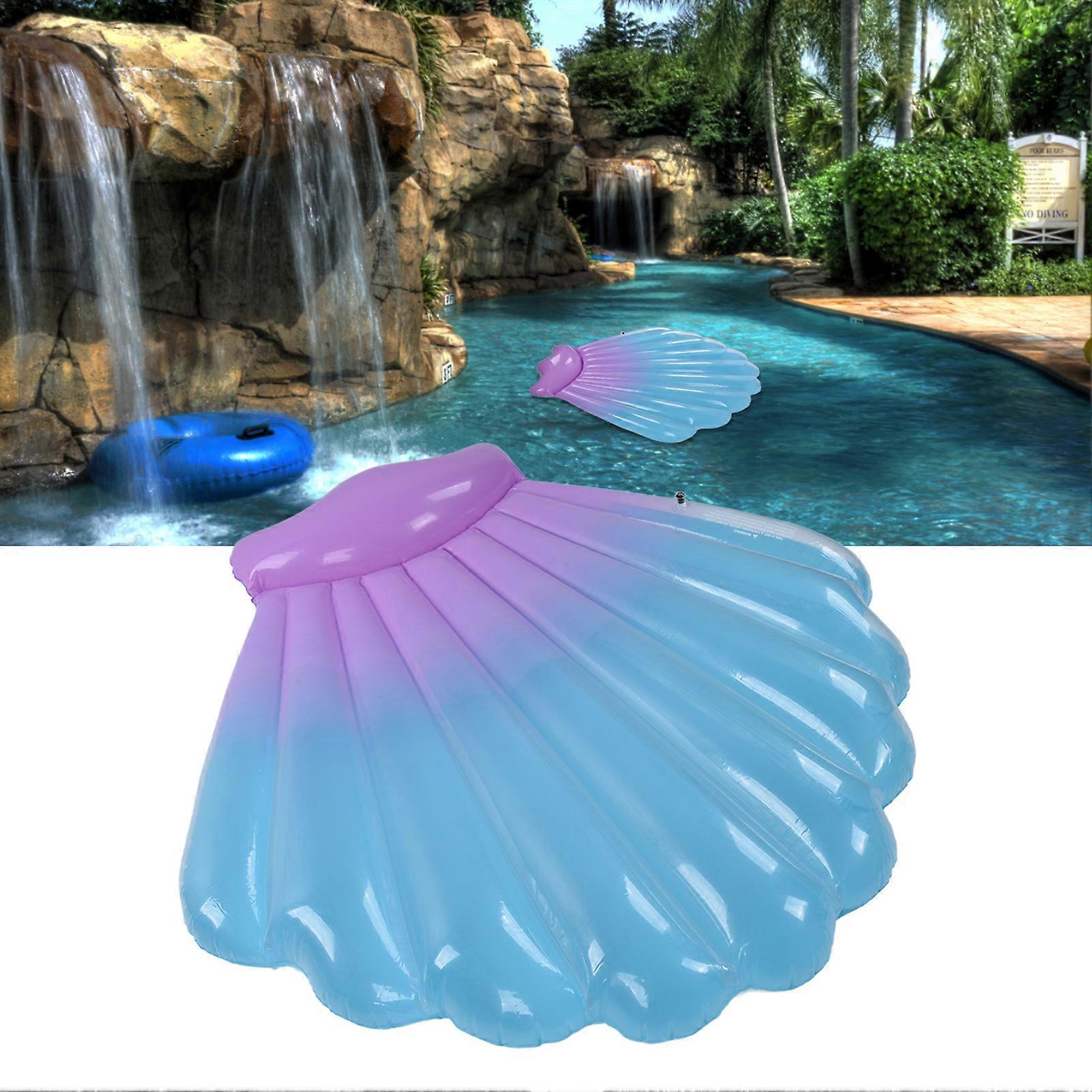 Inflatable Float Bed Portable PVC Floating Shell Bed for Indoor Outdoor ...