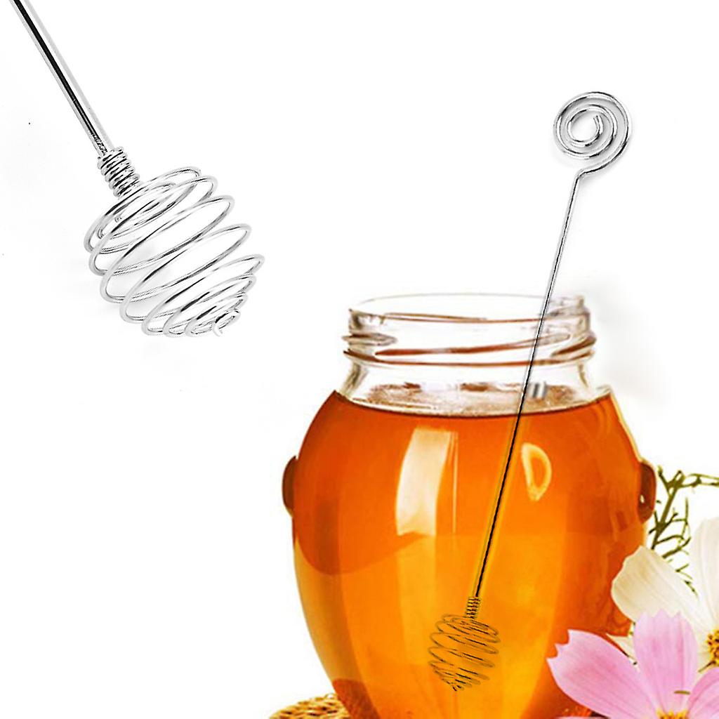6pcs Stainless Steel Honey Dipper Stick Server Milk Stirring Rod For ...