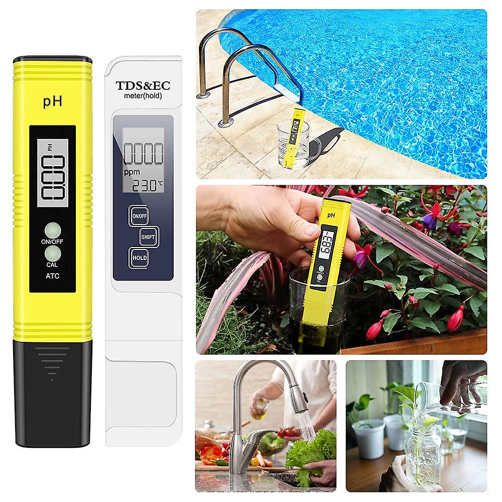 Digital Ph And Tds Meter Combo, 0.05ph High Accuracy Ph Tester +/- 2% ...