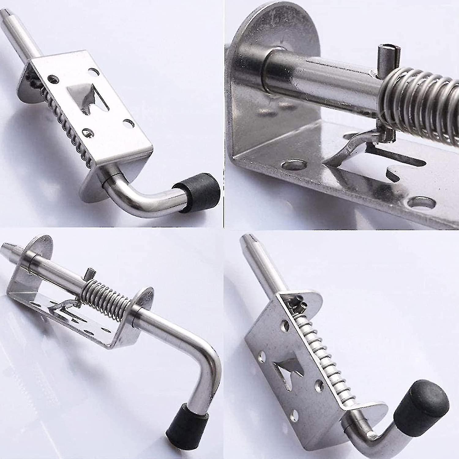 Stainless Steel Spring Latch 2 Pcs Garden Gate Latch Spring Latch Door ...