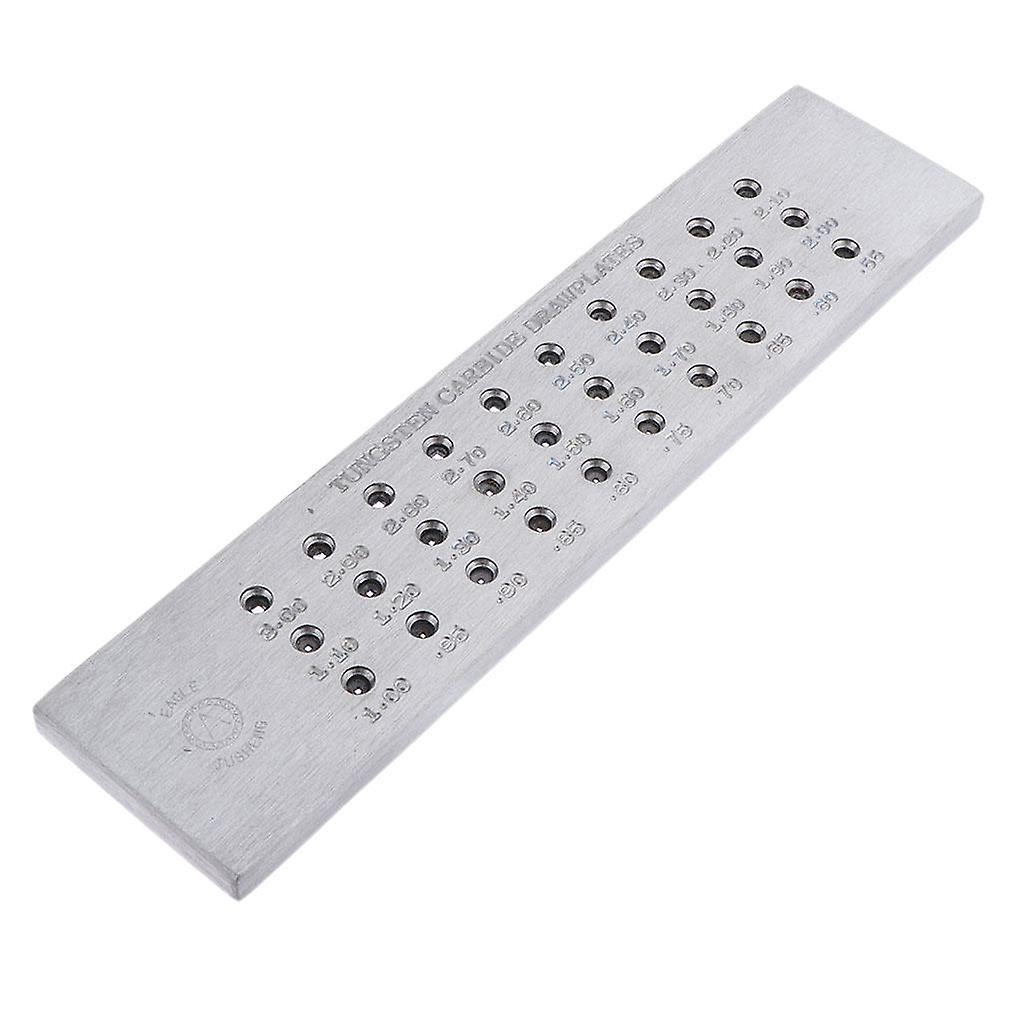 Square 30 Holes Tungsten Carbide Metal Wire Drawplate Jewelry Tool 0.55 ...