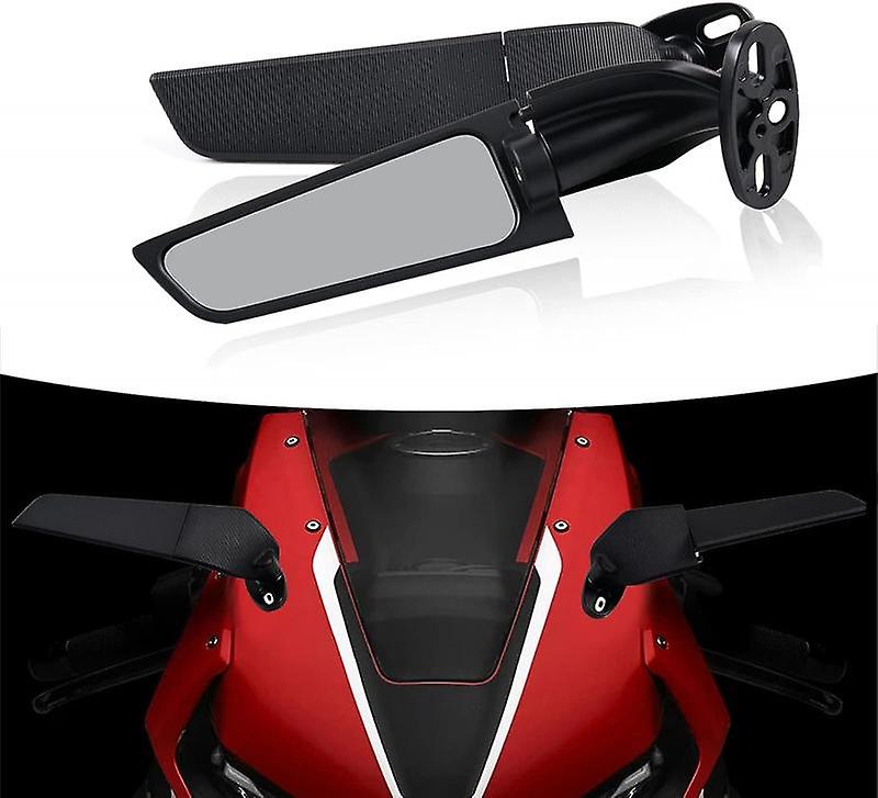 Motorcycle Rearview Mirrors, Adjustable Rotating Side Mirrors For Front ...