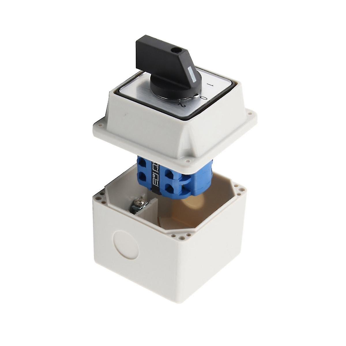 Changeover Switch 3 Position Selector Switch Box 12 Terminals 63a 690v ...