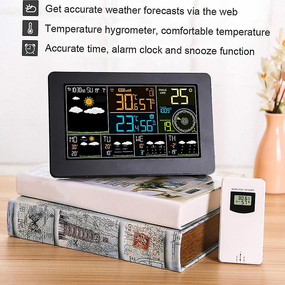 Multifunctional Color Wifi Weather Station Smart Weather Monitor ...