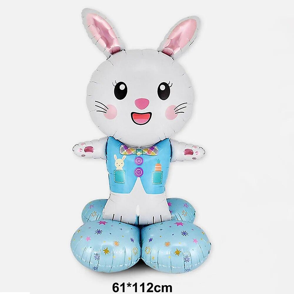 Easter Foil Inflatable Bunny Balloon Standing Bunny Balloon Rabbit ...