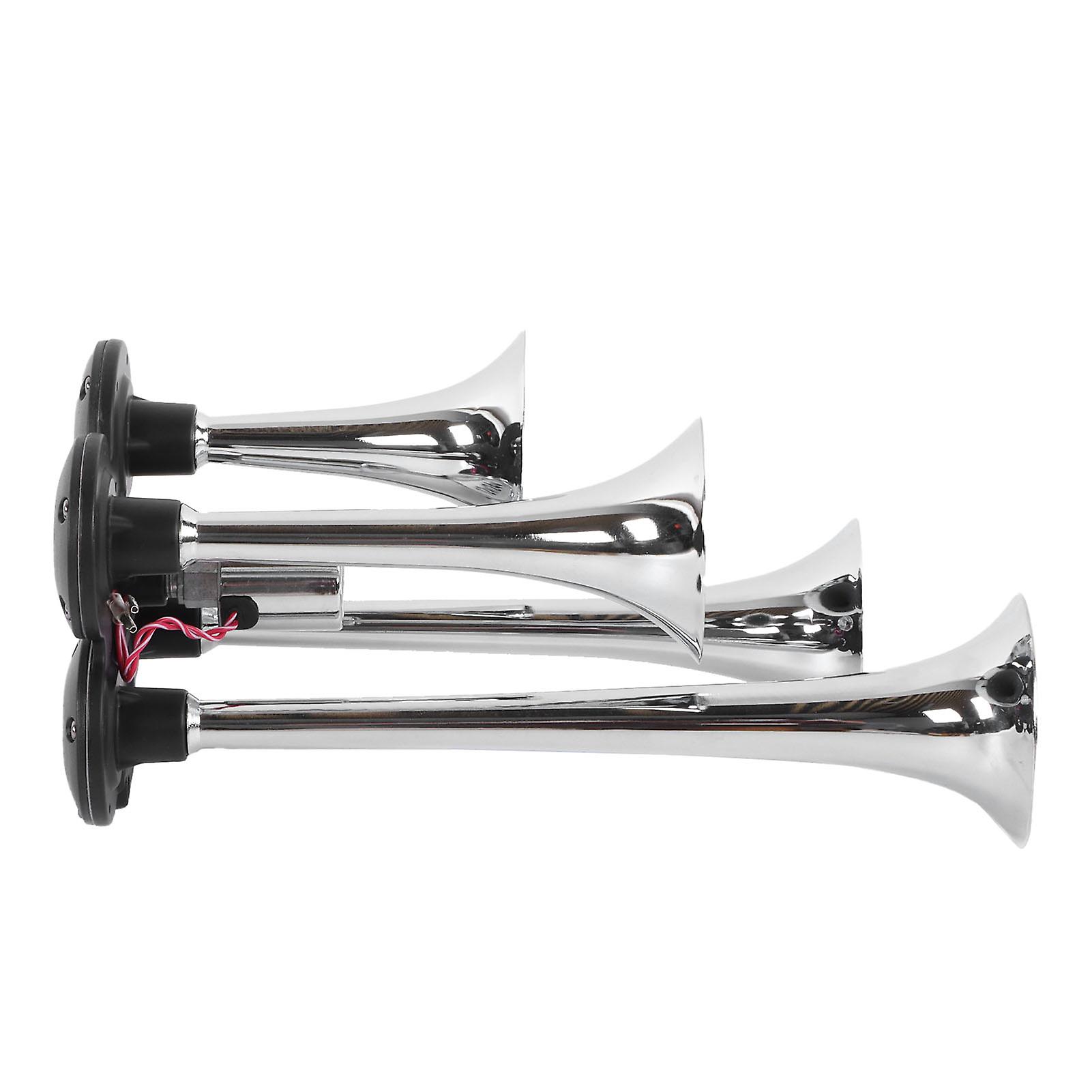4 Trumpet Air Horn - Super Loud 150dB Sound compatible with Trucks Cars ...