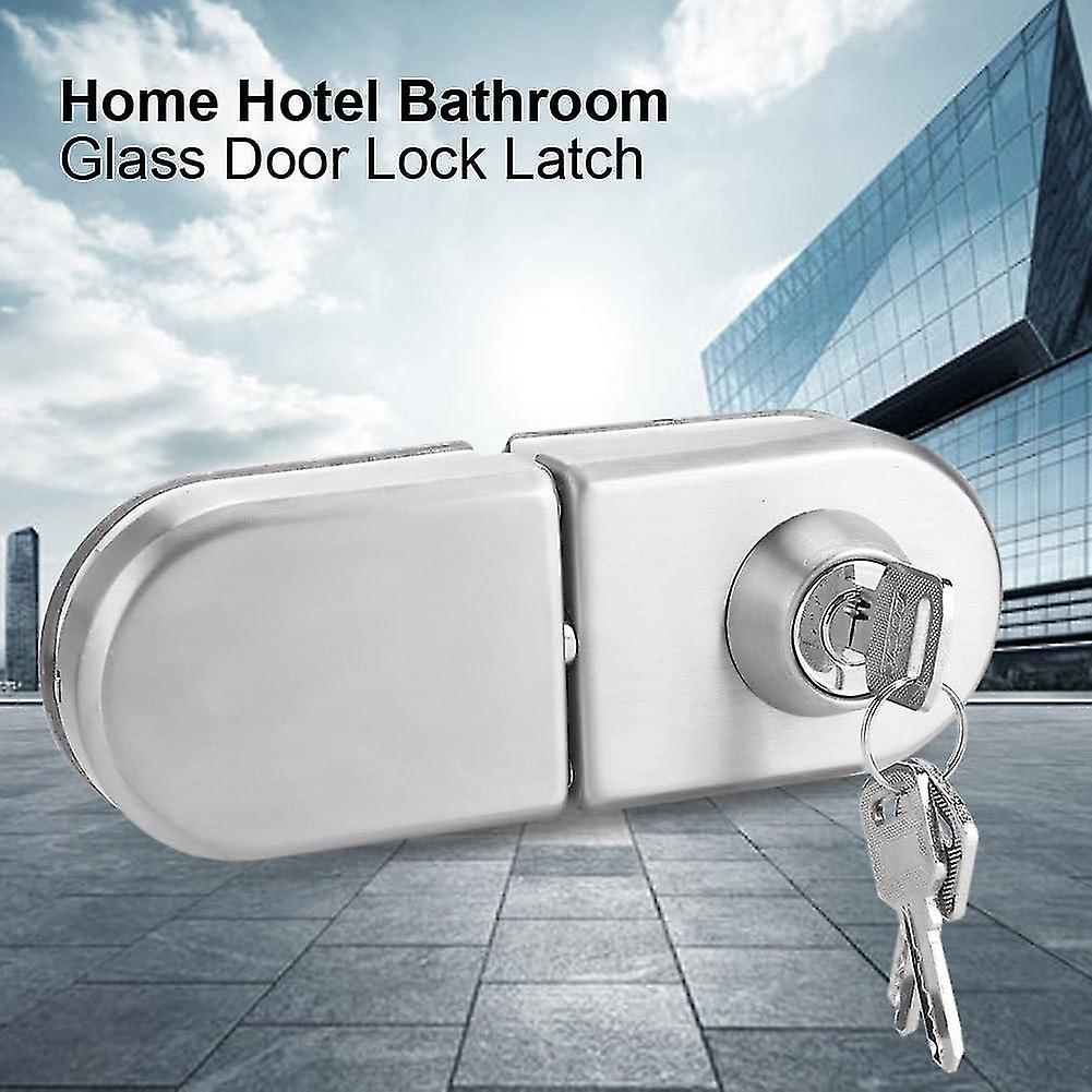 10~12mm Stainless Steel Door Lock Anti-theft Security Lock Frameless ...