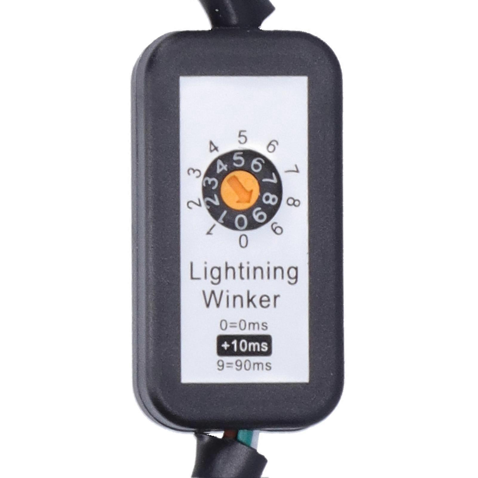 Pair LED Tail Lights Dynamic Turn Signal Adapter Harness Blinker Module ...