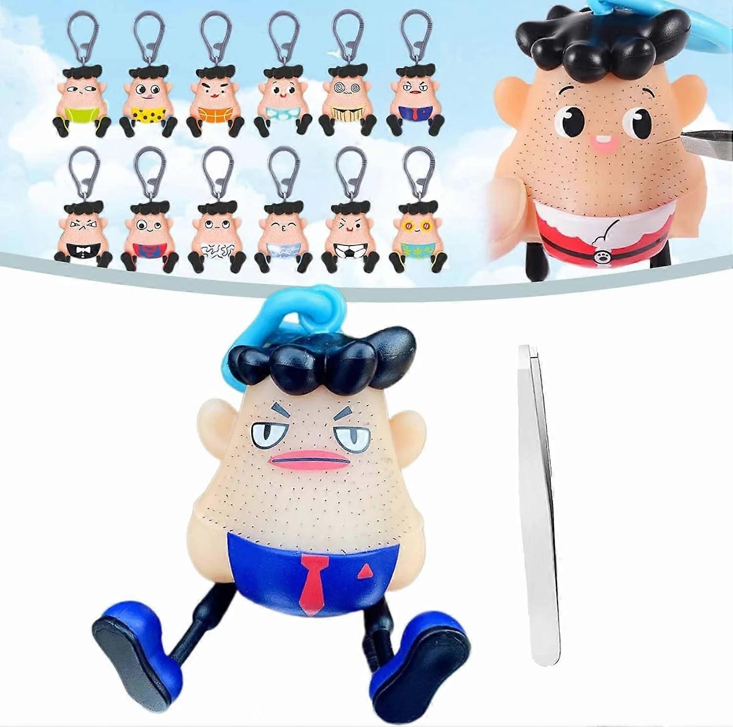 Mr Plucky Toy, Hair Plucking Fidget Pluck Toy with Tweezers, Anxiety ...