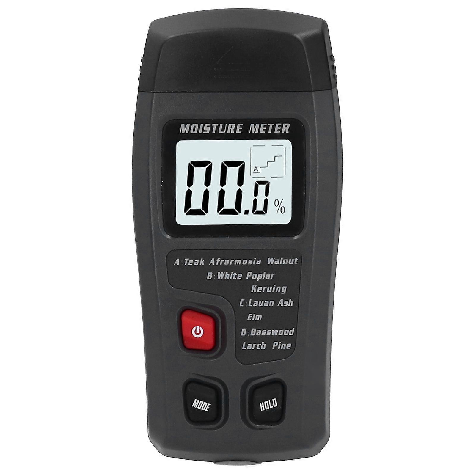 Wood Moisture Meter Handheld LED Digital Humidity Tester Detector ...