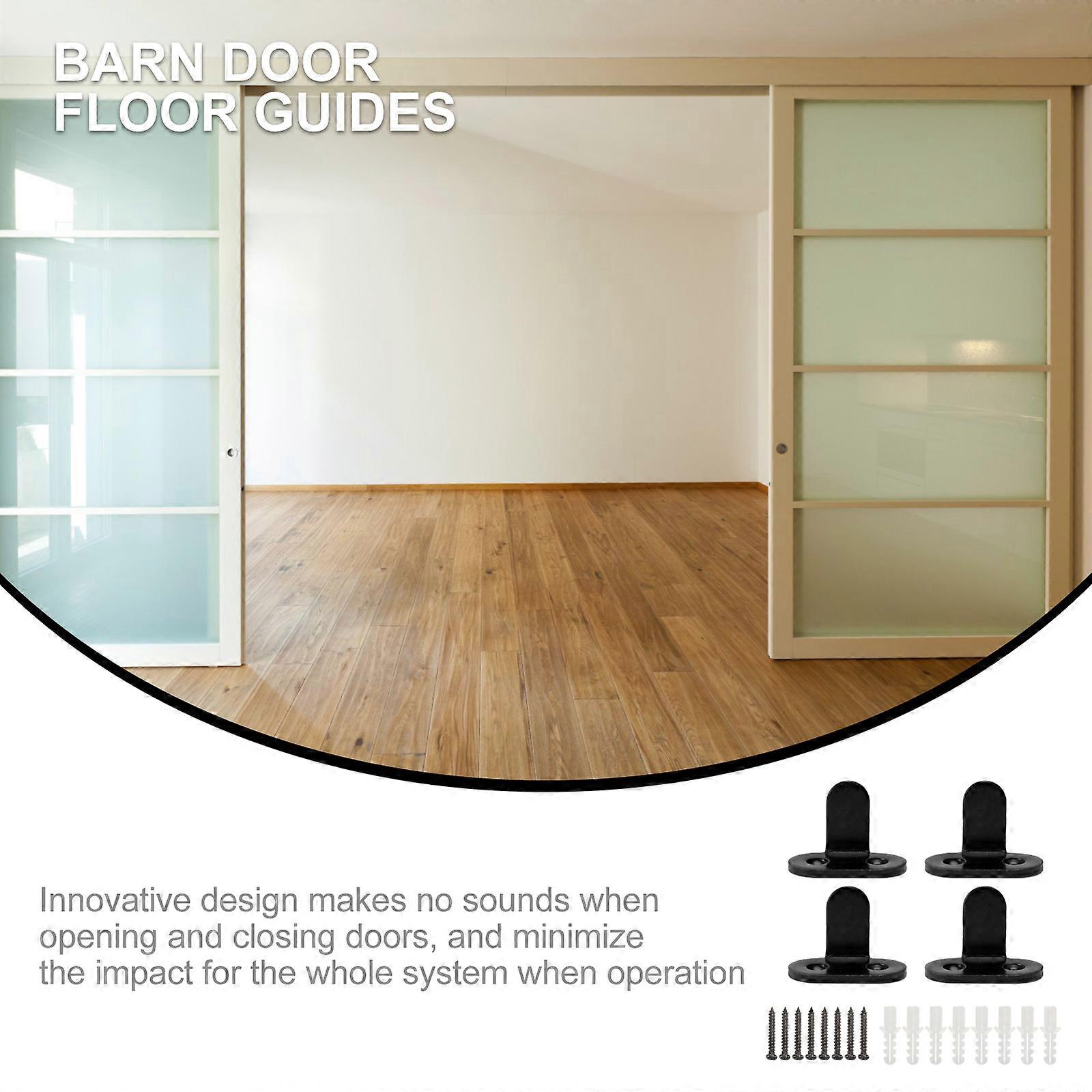 2 Sets Barn Door Bottom Guide Closet Swing Stopper Barn Door Pulls Barn ...