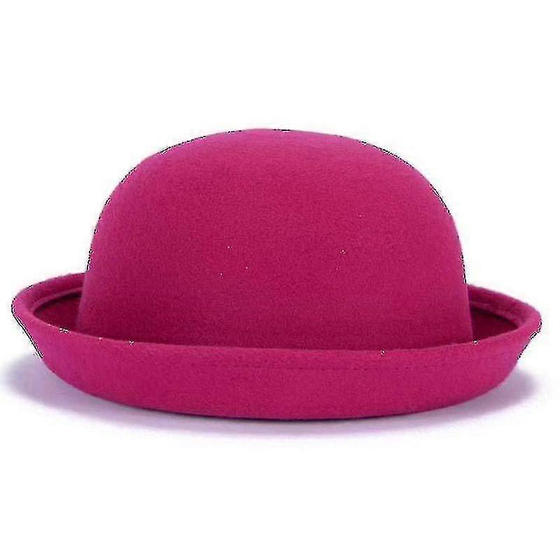 Trendy Women Bowler Derby Wool Felt Hat | Fruugo UK