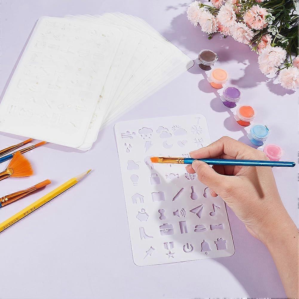 24 Styles 4"x7" Plastic Journal Planner Templates Journaling Letter ...