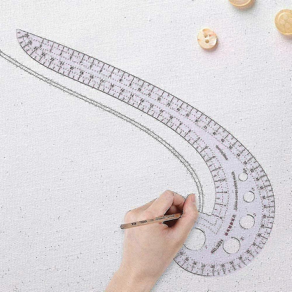 Cutting Ruler Curve Ruler Tracing Wheel Patchwork Ruler Combination Diy ...