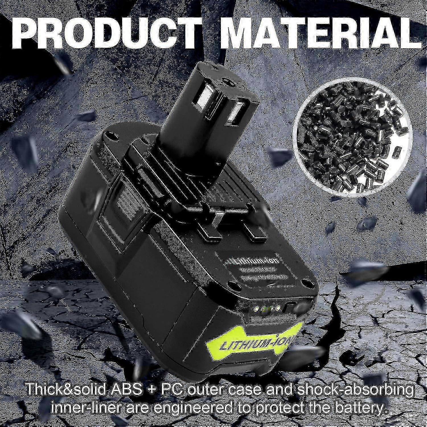 2024 18V 6.0Ah P108 Battery Replacement for Ryobi 18 Volt Battery ...