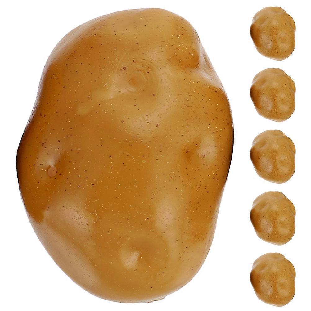 6Pcs Foam Potato Model Simulated Potato Vegetable Model Artificial ...