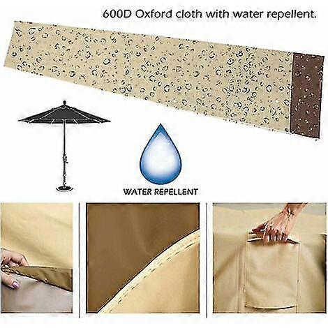 Waterproof Outdoor Parasol Cover, Protective Parasol Cover, 600d Oxford ...