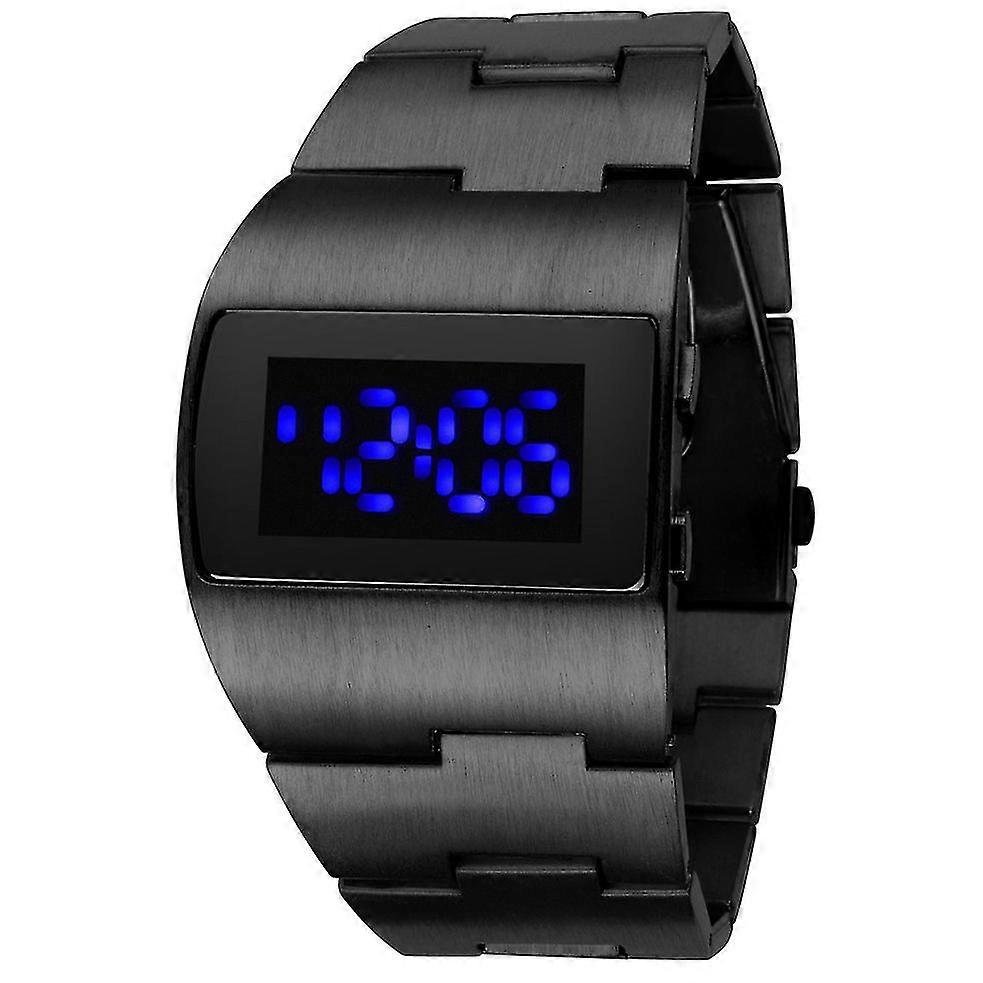 Fashion Led Digital Watch Men Nilitary Sports Watches Black Stainless ...
