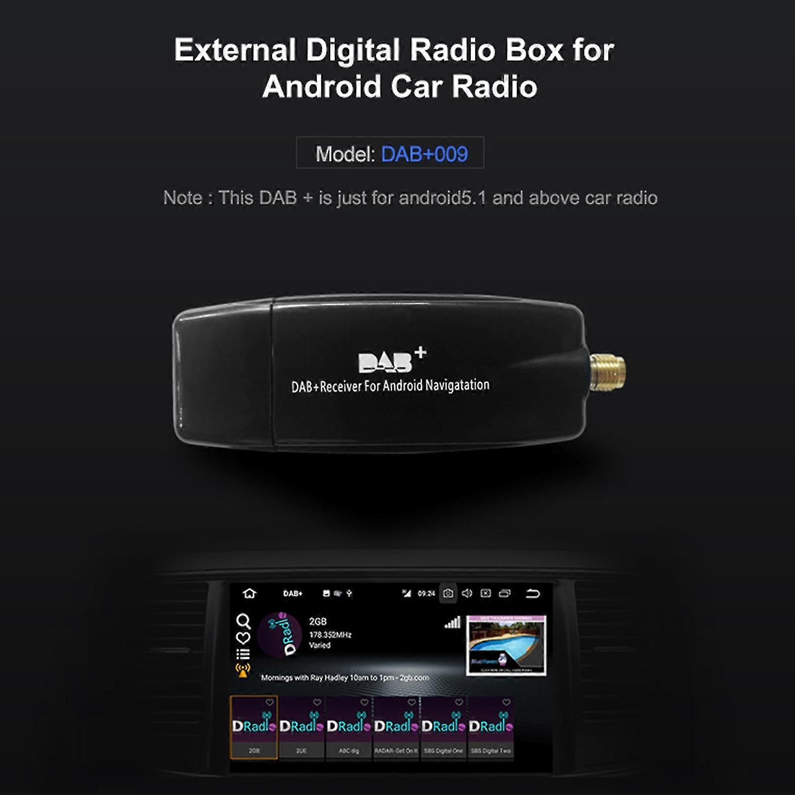 Car DAB Digital Radio Receiver Full Frequency Low-Power Consumption ...