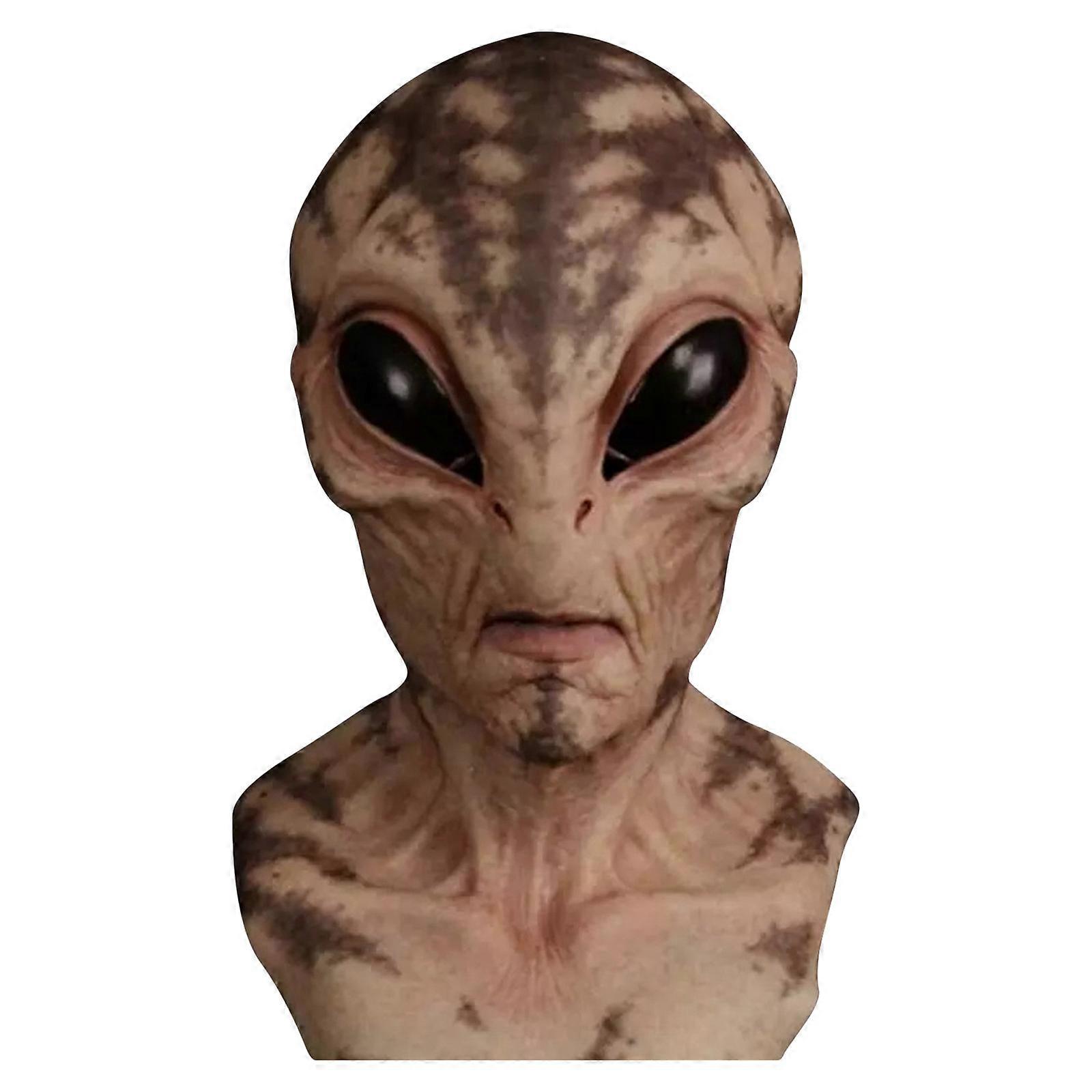 Alien Latex Mask Halloween Alien Horror Mask Headgear | Fruugo UK