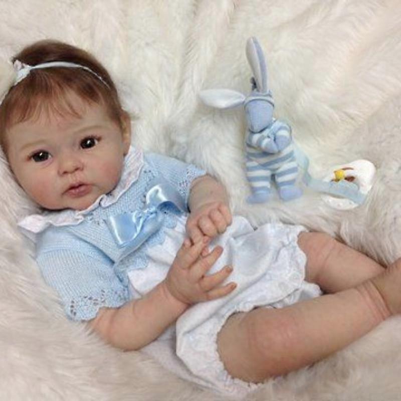 20inch Already Painted Finished Reborn Doll Raven Lifelike Soft Touch ...