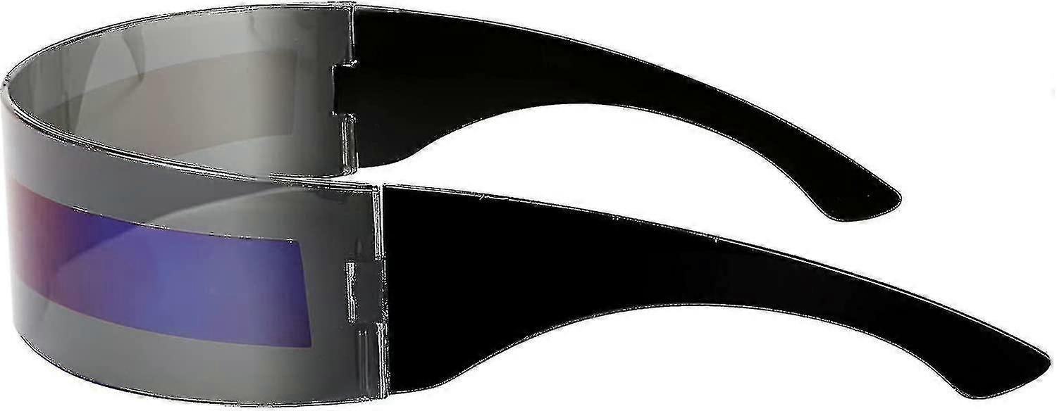 80s Futuristic Visor Cyber Sunglasses Men Women Futuristic Punk Style ...