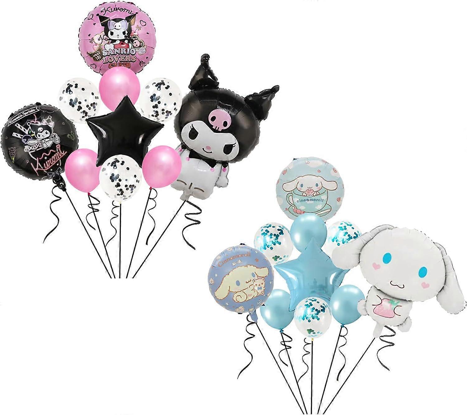 20Pcs Cute Anime Party Decoration Balloons,Aluminum Film Material ...