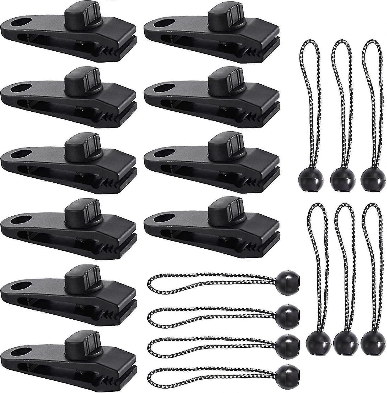Tent Tarp Clip, 20 Pieces Tarp Clamp, Tent Clips, Heavy Duty Tarp Clips ...