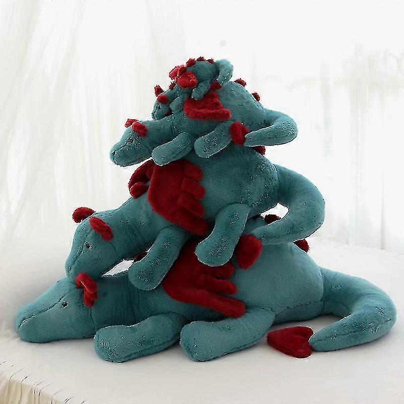 Fluffy Hair Blue Pterosauria Dragon Rabbit Plush Toy Stuffed Evil Red ...