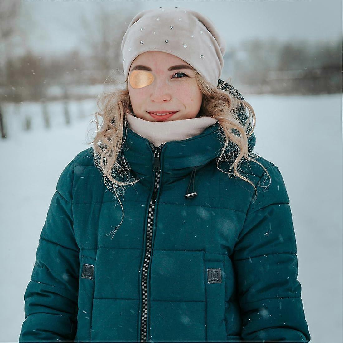 Full cover eye mask, strabismus correction training block single eye ...