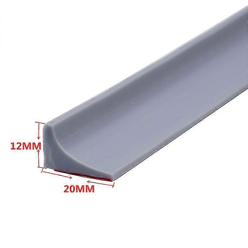 2m Silicone Shower Threshold Water Dam Wet Room Floor Barrier, Shower ...