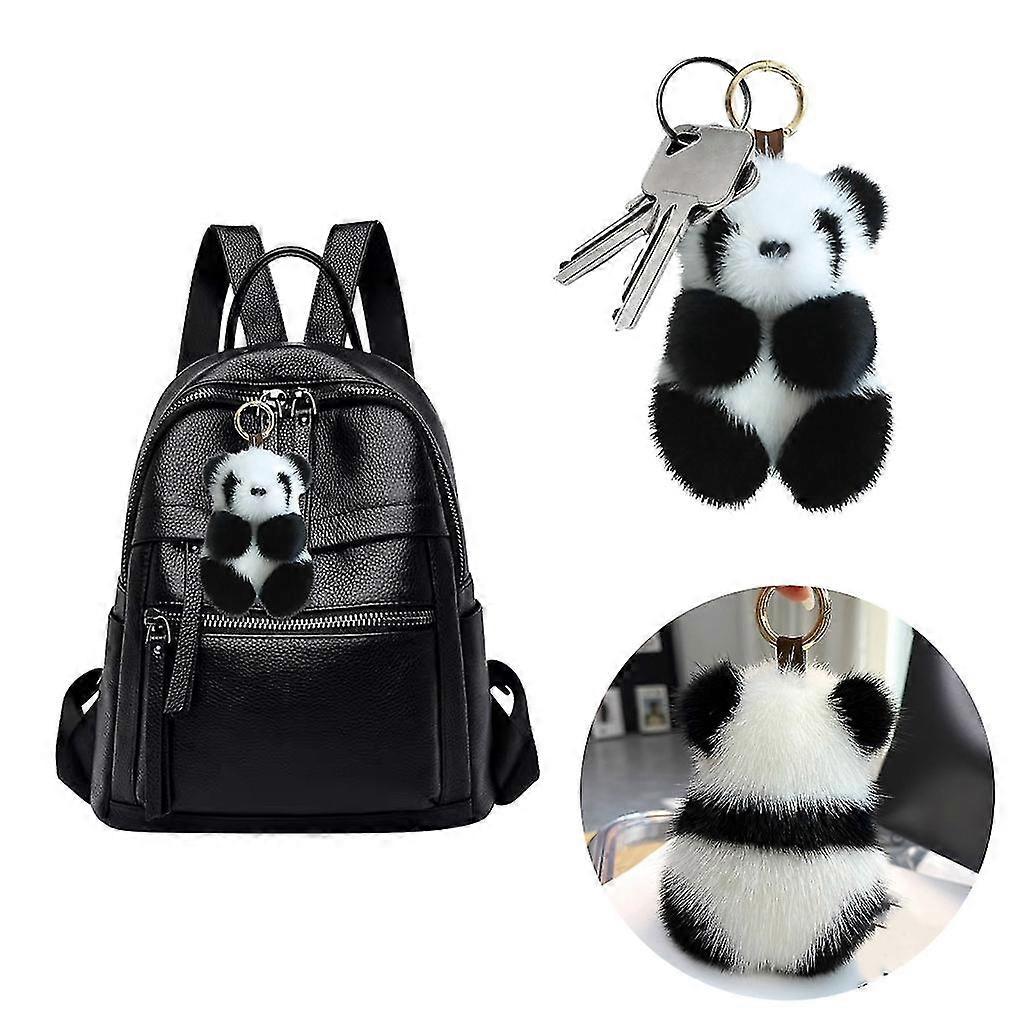 Cute Panda Pendant Keys Keychain Girls Funny Cartoon Keyring Women Bag ...