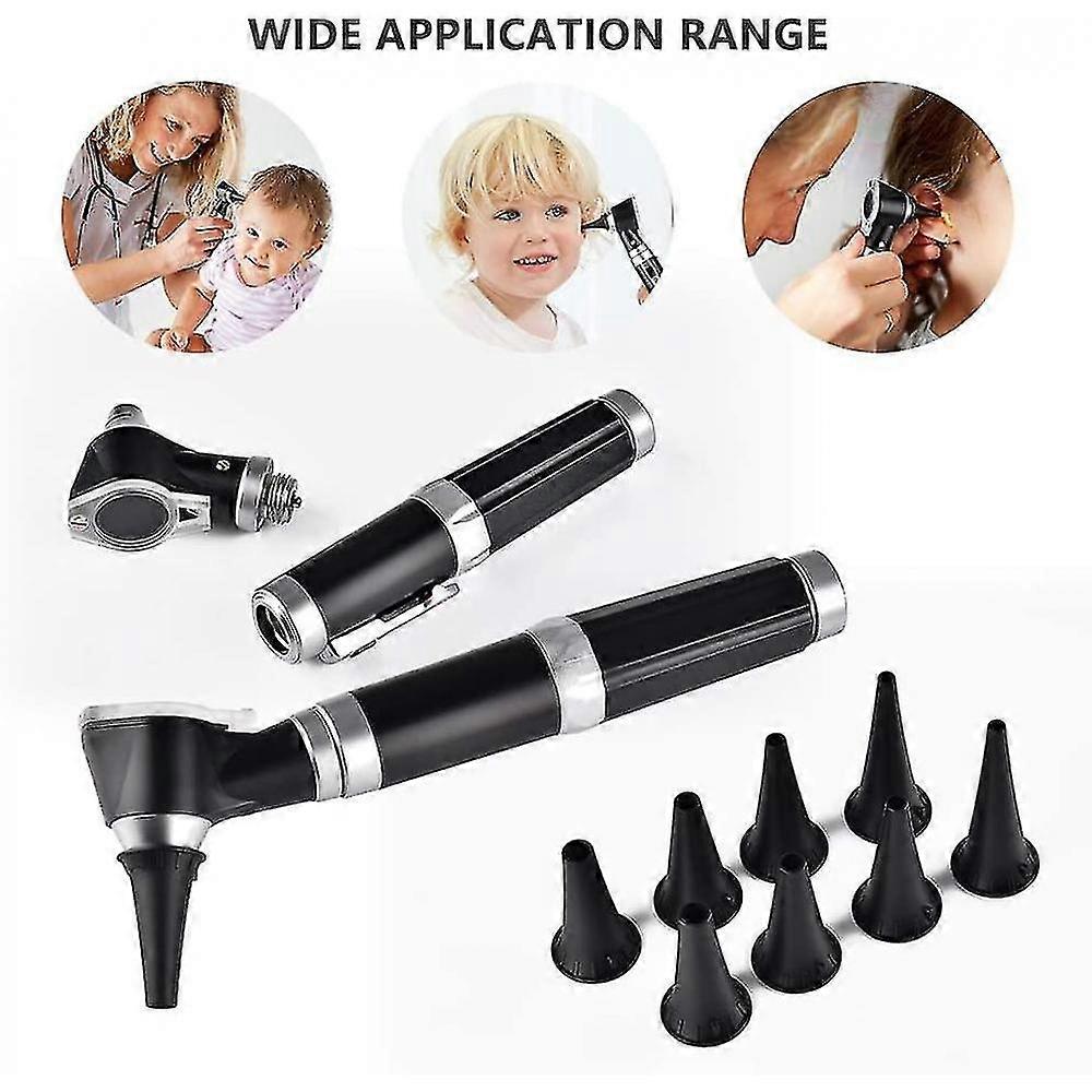 3 Pieces Otoscope With Led, Portable Handheld Ear Exam Magnifier With 8 ...