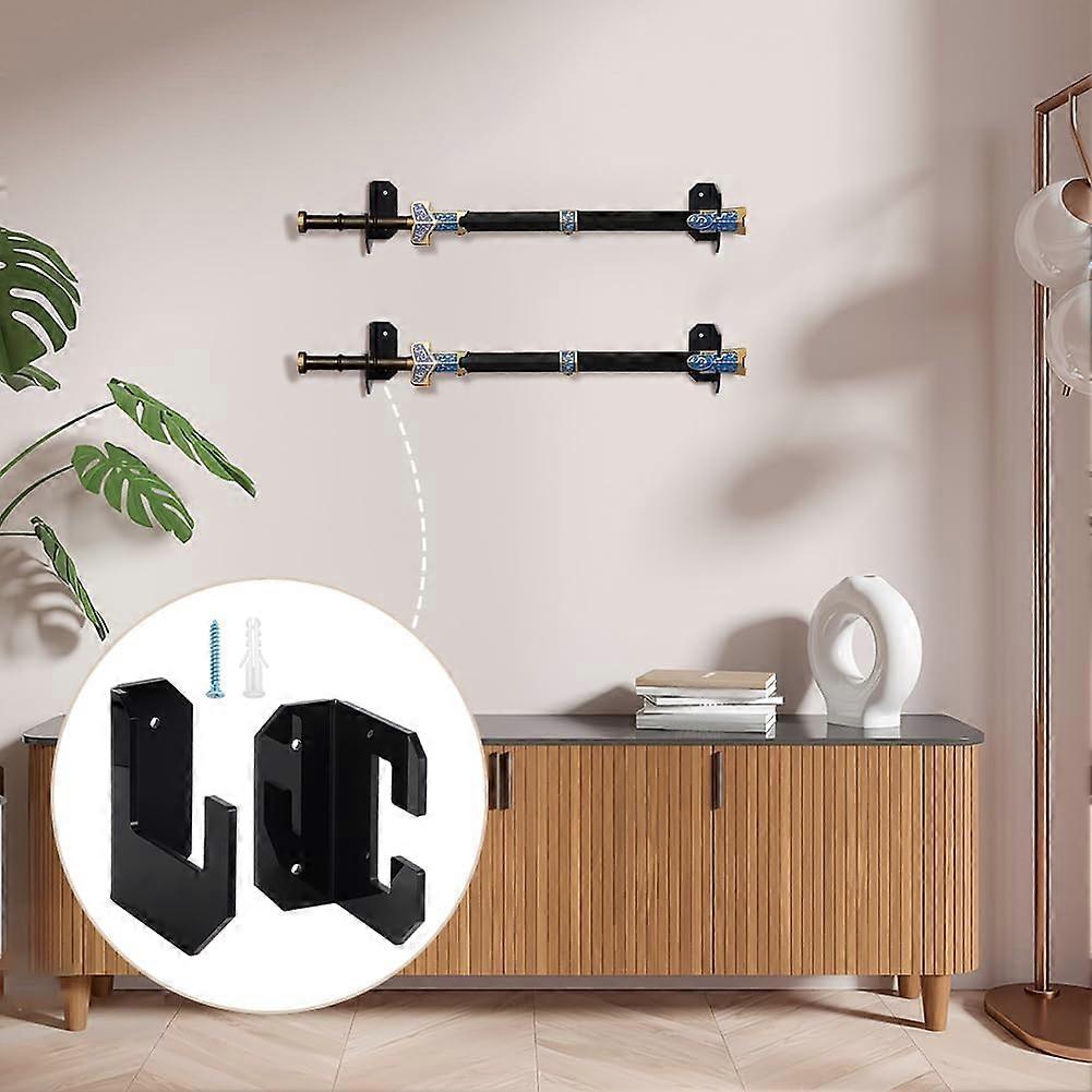 Acrylic Wall Mounted Sword Display Stands Sword Katana Hanging Holder ...