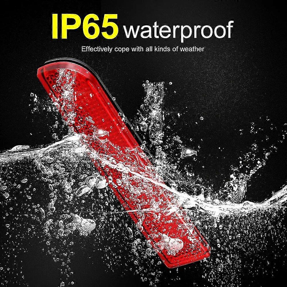 2x Led Rear Bumper Reflector Light For Mitsubishi Lancer Evo 2008-2017 ...